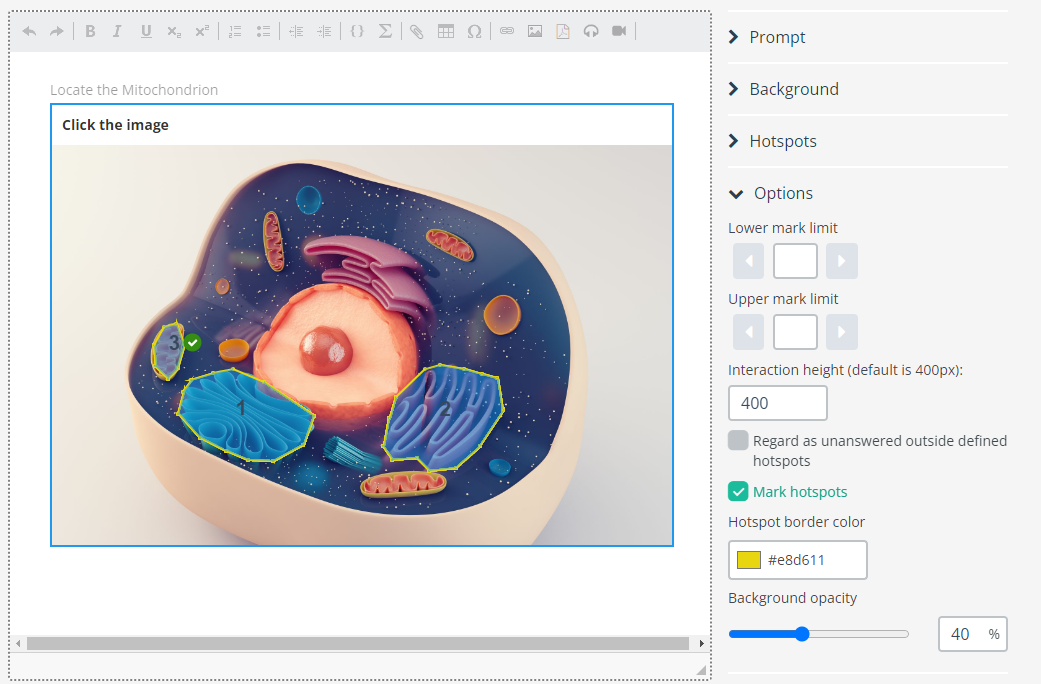 Question type - Hotspot – Inspera Help Center