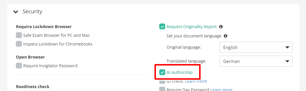 Originality Reports - Inspera Originality – Inspera Help Center