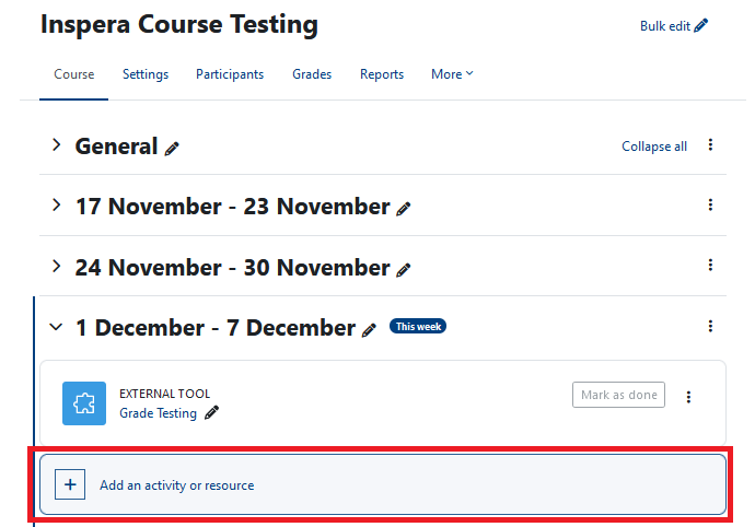 Moodle LTI 1.3 - Integration with Inspera Assessment – Inspera Help Center