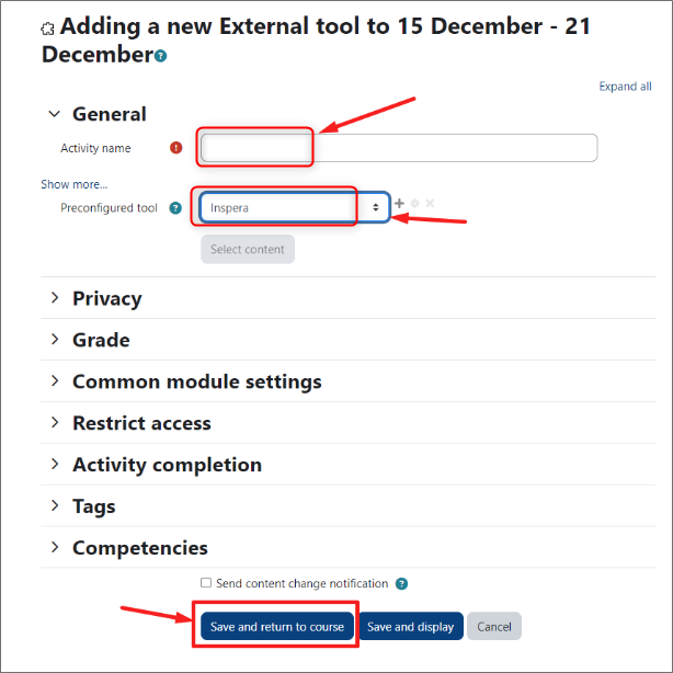 Moodle LTI 1.3 - Integration with Inspera Assessment – Inspera Help Center
