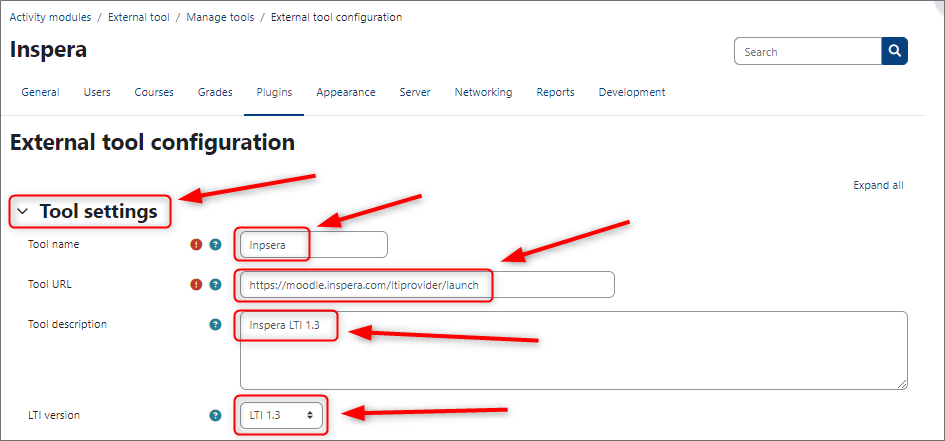 Moodle LTI 1.3 - Integration with Inspera Assessment – Inspera Help Center