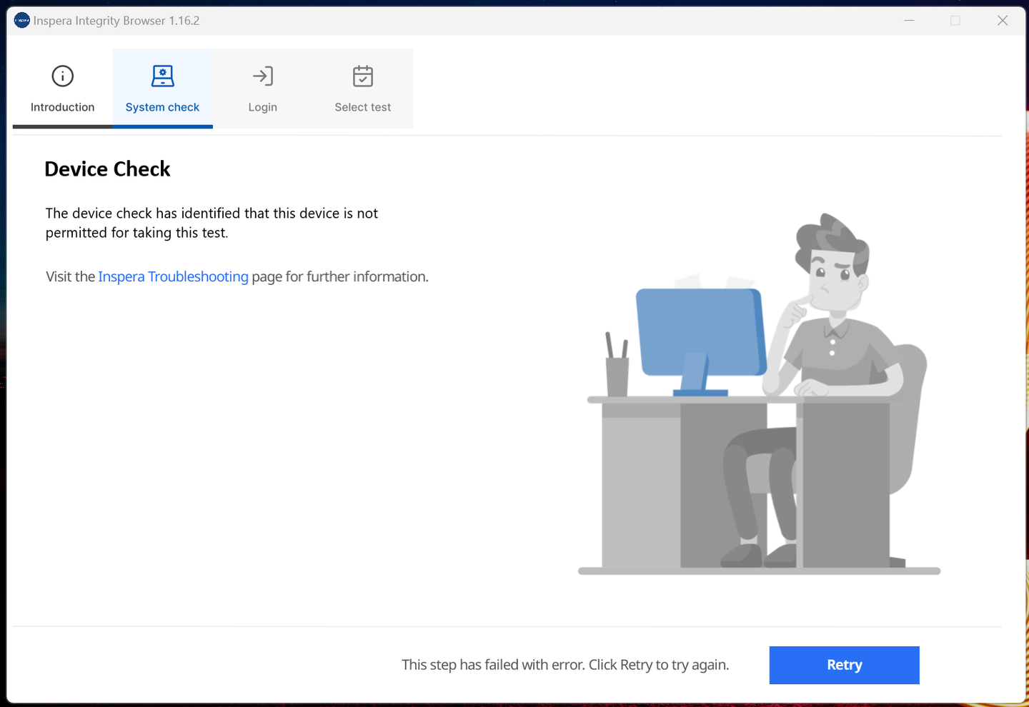 Troubleshooting - System errors – Inspera Help Center