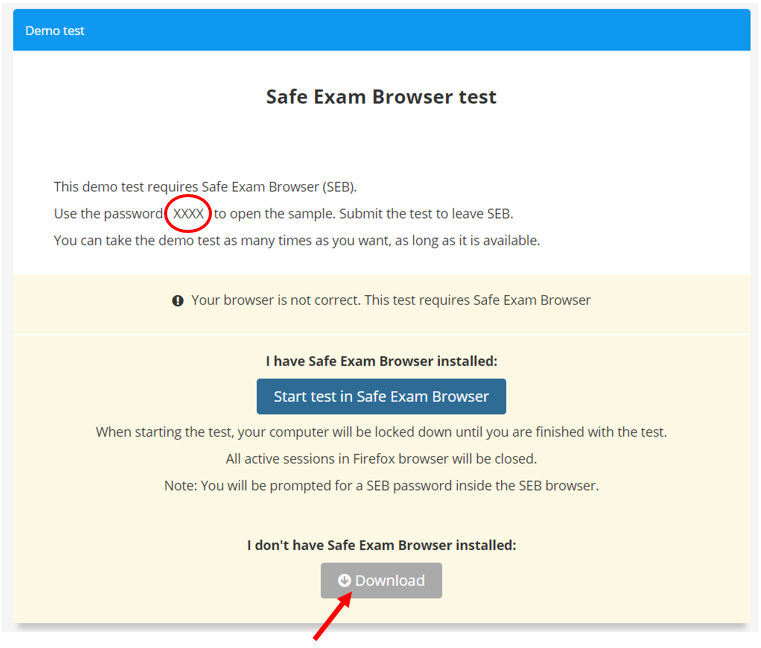 Tests with Safe Exam Browser - for candidates – Inspera Help Center