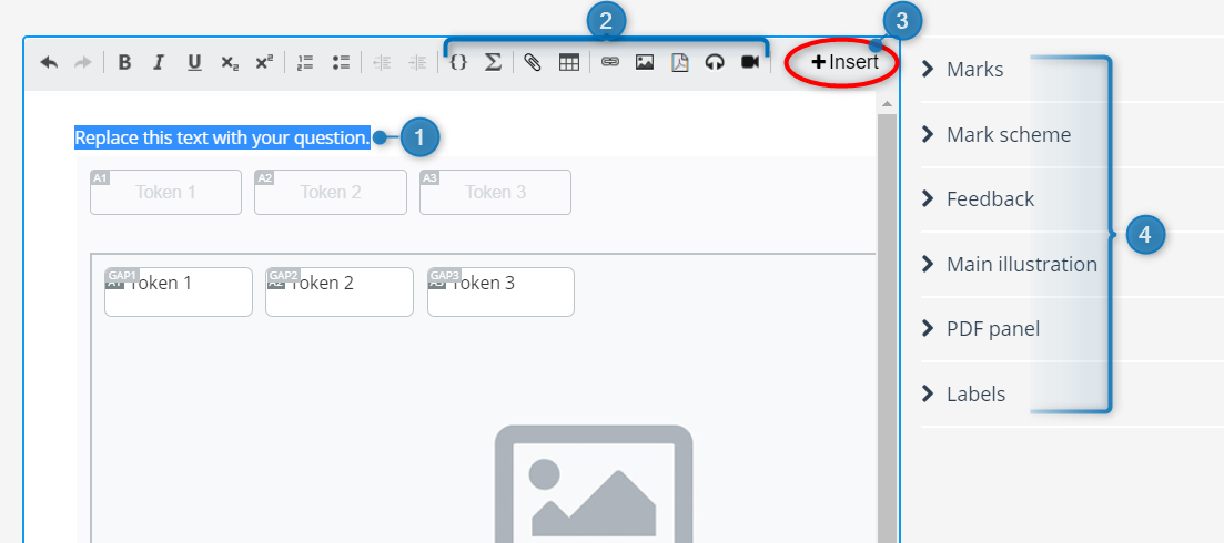 Question type - Graphic Gap Match – Inspera Help Center