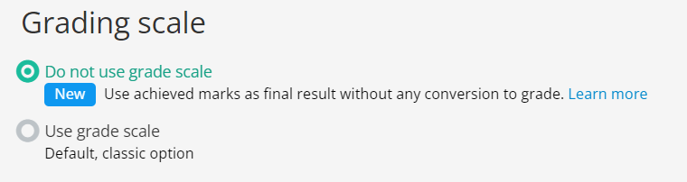 Grading Scales – Inspera Help Center