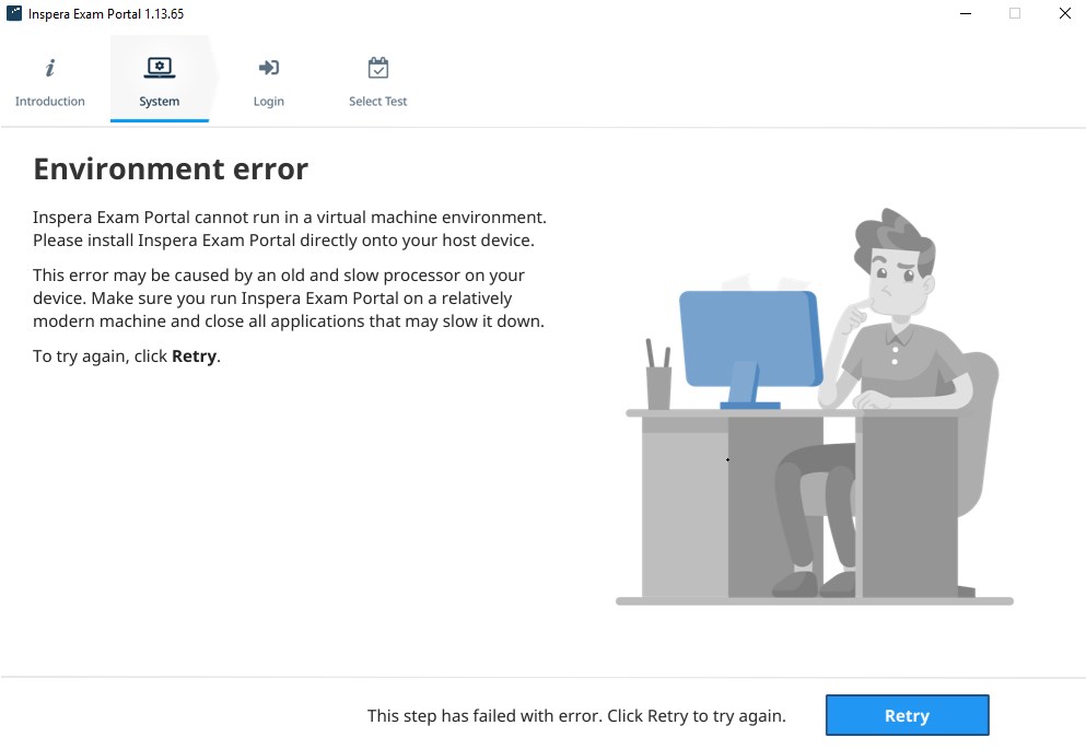 Troubleshooting - System errors – Inspera Help Center