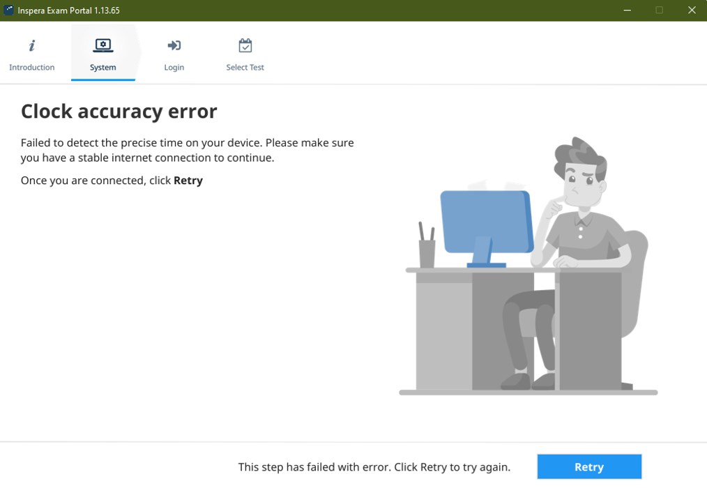Troubleshooting - System errors – Inspera Help Center