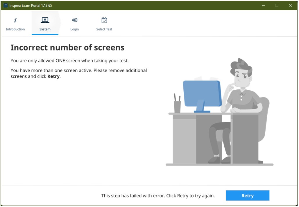 Troubleshooting - System errors – Inspera Help Center
